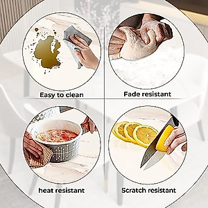 VVSmriti Sintered Stone Dining Table, Metal Legs, a Contemporary Dining Table with Rounded Corner Design - Ideal for Home, Office, and Dining Room - 55x27.5x29.3 Inches, White