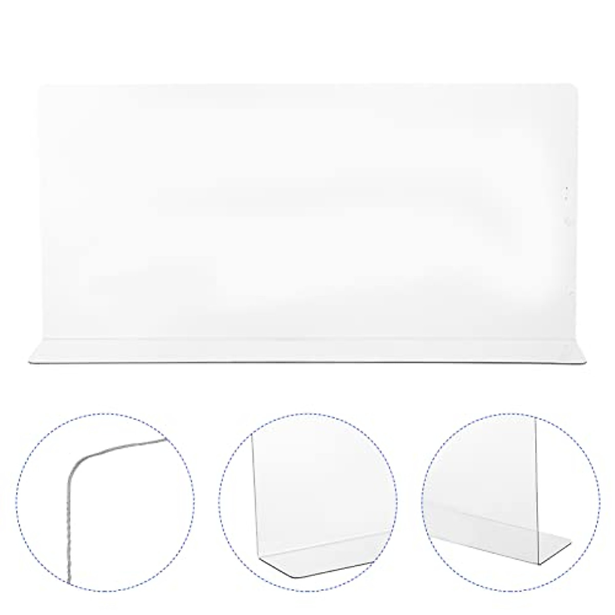 Baluue Clear Shelf Dividers Plastic Shelf Dividers- L Shape Separator Clapboard for Commodity Classification for Cabinets Shelf Store (5 Packs)