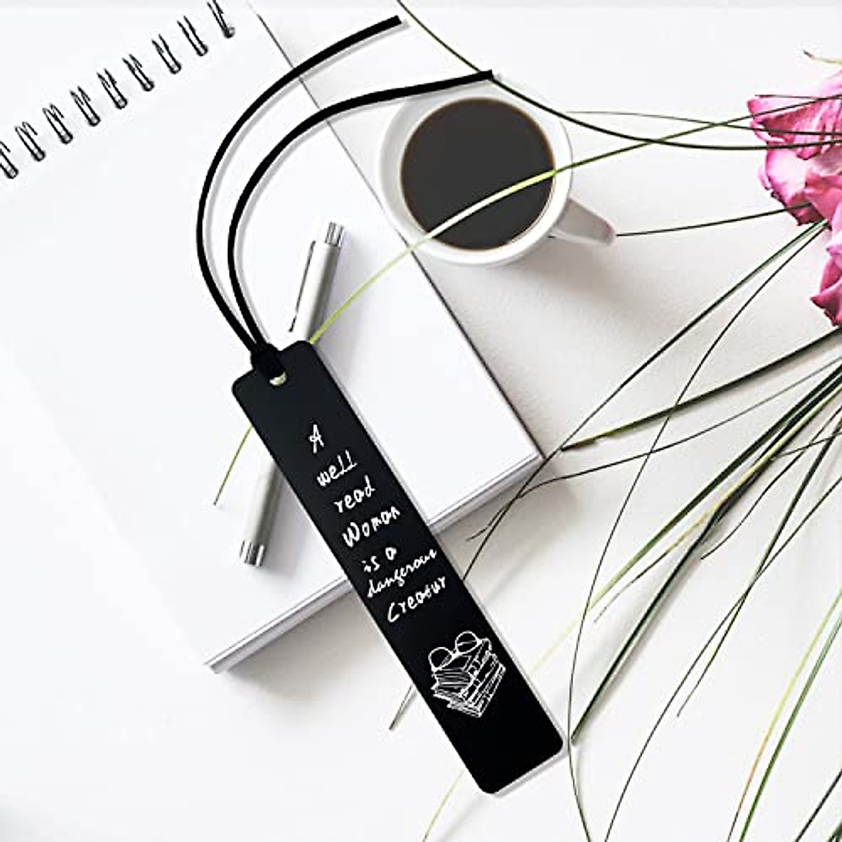 A Well Read Woman Inspirational Bookmark Gifts for Women Girls Lovers Sister Bookworm Daughter Book Friend Female Sister Gifts Friendship Gifts Thank You Gift