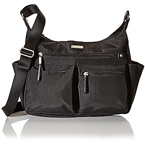 Baggallini womens New Classic"Heritage" With Rfid Phone Wristlet baggallini Anywhere Large Hobo, Black, One Size US