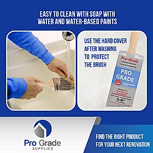 10 Pack Pro-Grade Premium Wall/Trim House Paint Brush Set Great for Professional Painter and Home Owners Painting Brushes for Cabinet Decks Fences Interior Exterior & Commercial Paintbrush.