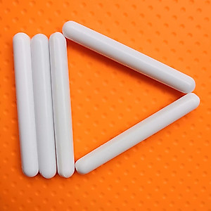 Magnetic Stirrer Stir Bars, Diameter 0.4" (10 mm), Length 3.2" (80 mm), 3 Pieces