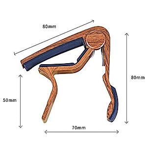 Guitar Capo, Rosewood Capo Guitar Clamp Guitar capo for Acoustic and Electric Guitar