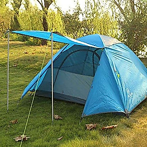 Tarp Poles Adjustable Heavy Duty 90 in Camping Tent Poles for Tarp Portable Telescoping Tent Poles for Awnings Canopy Rain Fly Shelter Set of 2