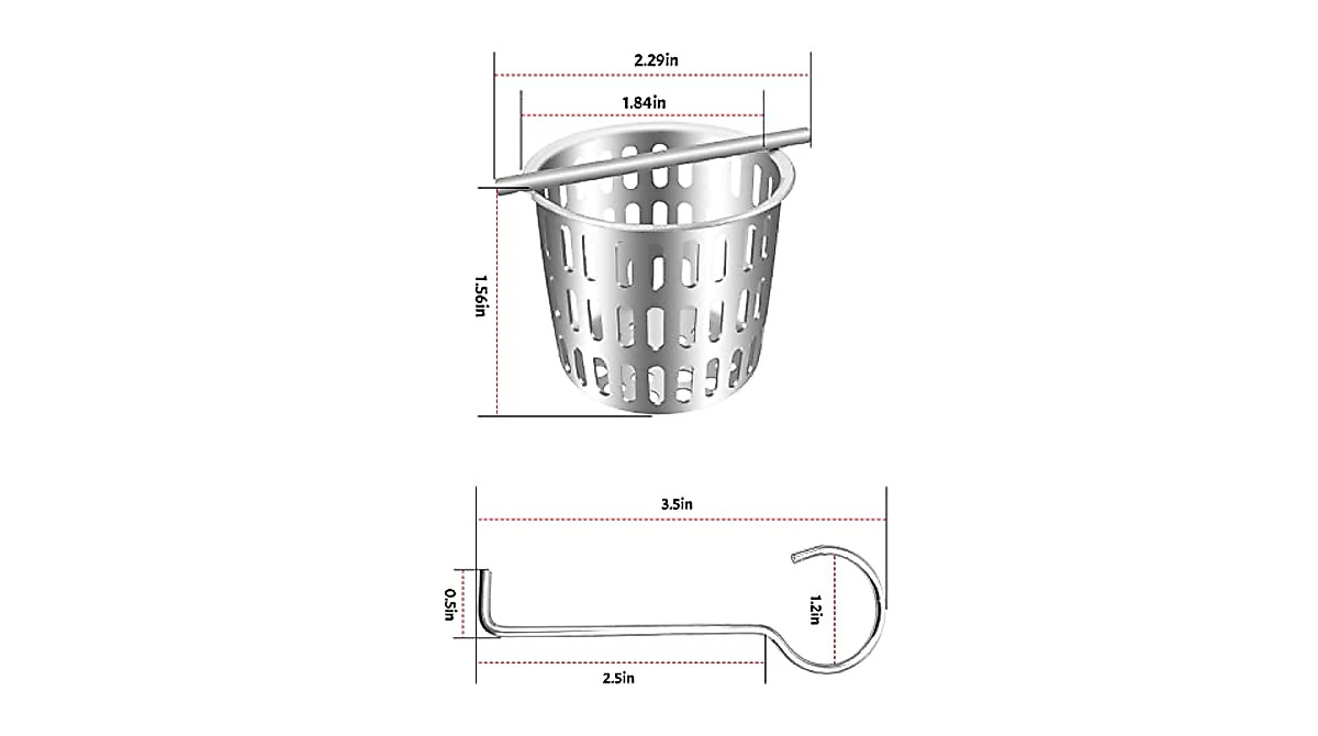 2 Inch Drain Strainer - High-Quality Hair Catcher