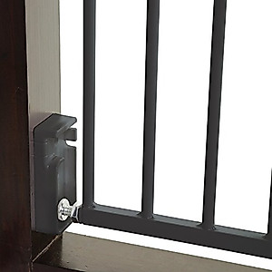 Dreambaby Broadway Extra-Wide Baby Safety GRO-Gate - with EZY Check Indicator Feature - Fits Openings 30-53 inches Wide - Charcoal - Model L2116