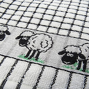 Samuel Lamont Poli Dri 100% Cotton Dish Towel - Black Sheep