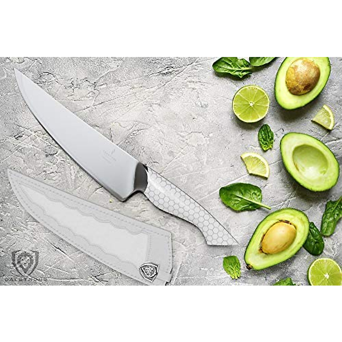 Dalstrong The Frost Fire Series 8" Chef Knife Bundled with The Frost Fire Series 3.5" Paring Knife
