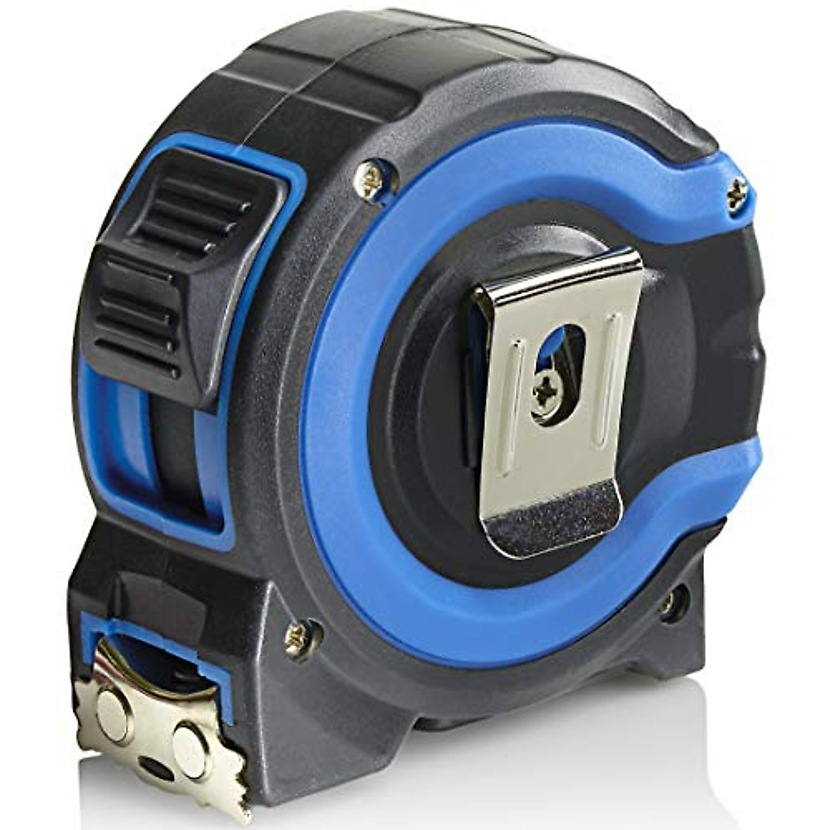 Benchmark - 3 Pack - 25 ft Tape Measures - Easy to Read Fractions to 1/8th inch - Magnetic Claw Tip - Thumb and Quick Lock - Autowind - Belt Clip