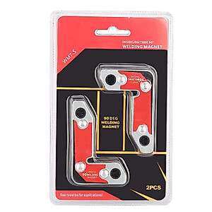 2pcs Magnetic Welding Holder, Strong Magnetic Welding Positioner Welding Magnet Arrows Welder Holder Support 30 60 90 Angles for Soldering, Marking Off, Pipe Installation