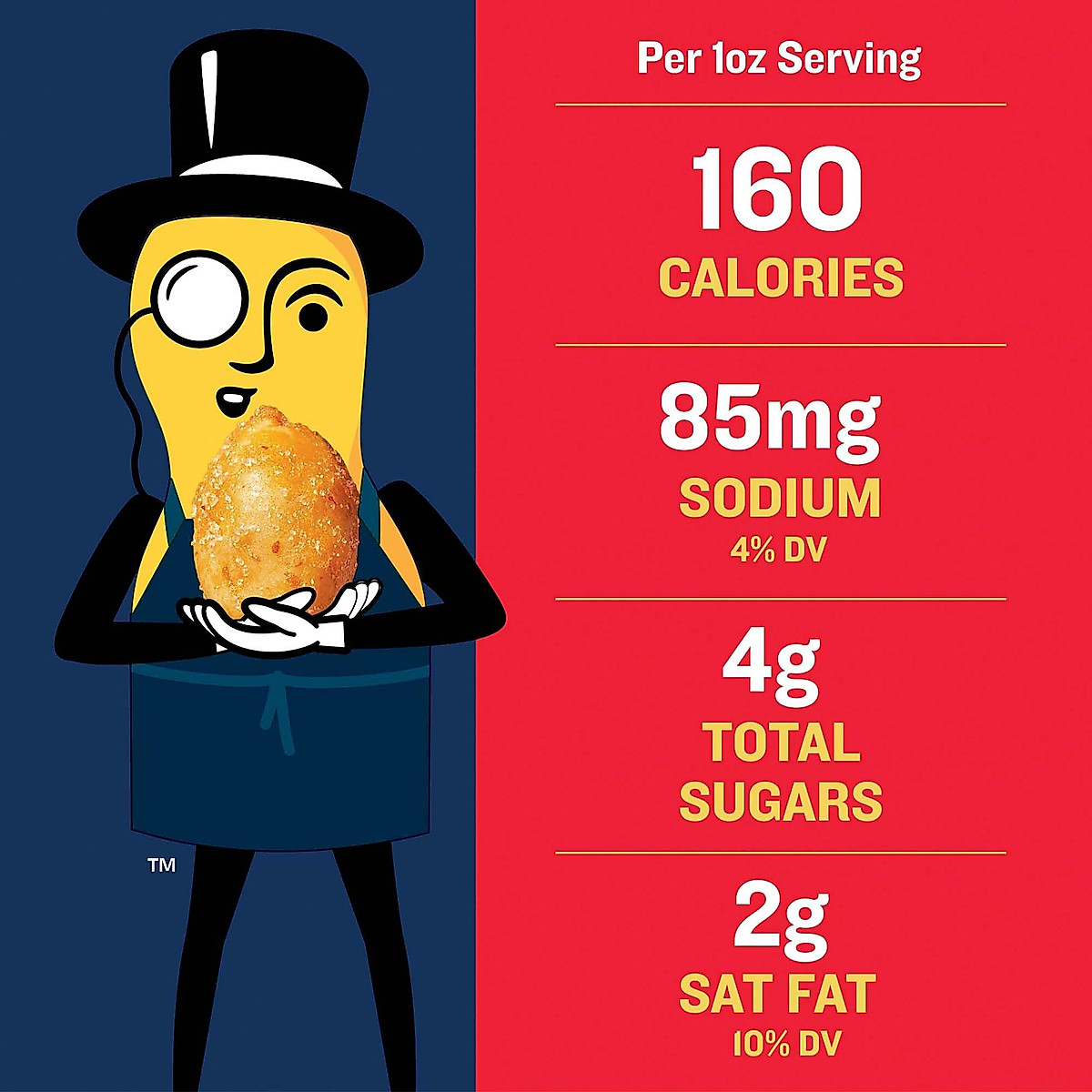 PLANTERS Honey Roasted Peanuts, Sweet and Salty Snacks, Plant-Based Protein, 16 oz Jar