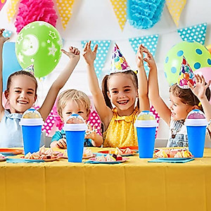 Slushy Cup Slushie Cup Maker Squeeze ,TIK TOK Shake Frozen Magic Maker Quick Squeeze Cups Homemade Summer DIY Milk Ice Cream Maker (BLUE)