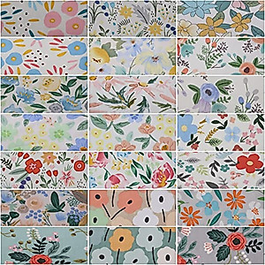 Nodsaw Floral Charm Packs for Quilting 5 inch, Precut Cotton Quilting Fabric Bundle, 42-5" Charm Squares