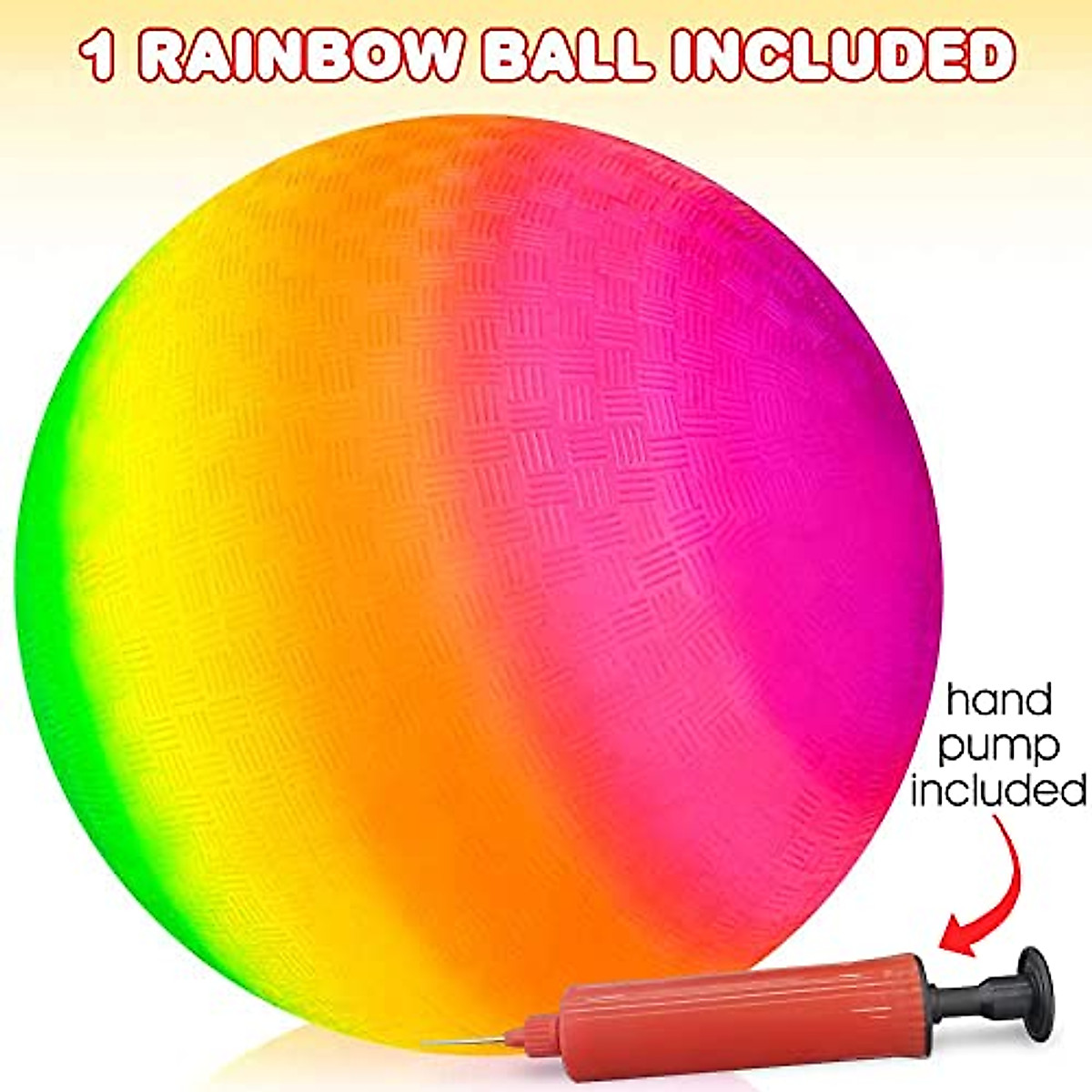 ArtCreativity Rainbow Playground Ball - Durable Fun for Kids