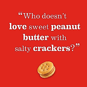 RITZ Bits Peanut Butter Cracker Sandwiches, Big Bag, 3 Ounce (Pack of 12)