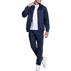 MAGCOMSEN Sweatsuit for Men Big and Tall Gym Suits Running Sets 2 Piece Sports Jackets Sports Pants Sets Workout Sets Jogger Suits Casual Suits