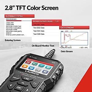 2024 Elite LAUNCH OBD2 Scanner CR529 Code Reader Check Engine Light for All OBDII Car After 1996 Full OBD2 Functions Mode 8, I/M Readiness DTC Lookup Lifetime Free Update Scan Tool [Upgrade Version]