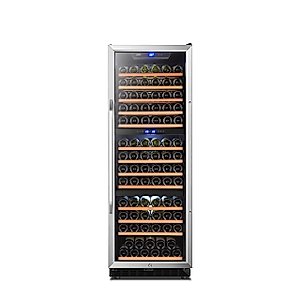 Lanbo Triple Zones Compressor Built-in Wine Cooler with Safety Lock, 149 Bottles