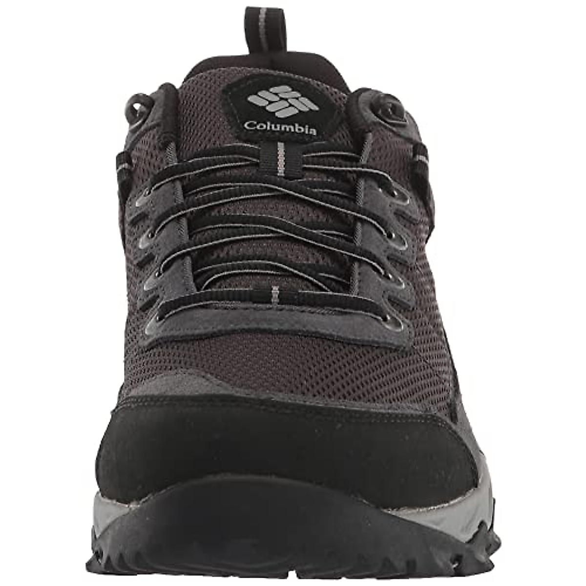 Columbia Men's Valley Pointe Waterproof Hiking Shoe, Shark/Monument, 11 Wide