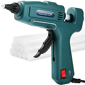 Hot Glue Gun Kit Glue Gun - MAXDONE Craft Glue Gun Full Size(Not Mini) Glue Guns Heavy Duty Hot Glue Gun with 12pcs Glue Sticks(0.43'' x 8") 100w for DIY Art