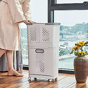 Bretoes Removable Laundry Basket Classification Thickened Storage Rack Household Storage Bucket