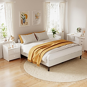 OSASET Queen Box Spring, 7 Inch Box Spring for Queen Bed, 3000 lbs Heavy Duty Metal Frame Mattress Foundation with Fabric Cover, Easy Assembly-Noise Free