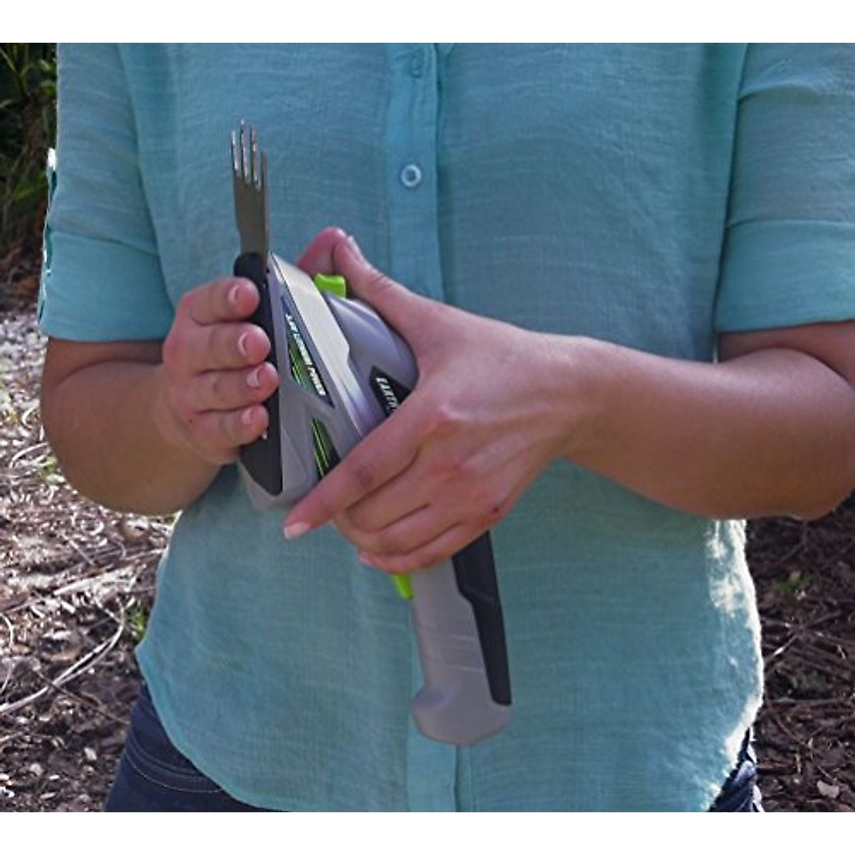 Earthwise Cordless Rechargeable 2-in-1 Shrub Shear and Hedge Trimmer Combo