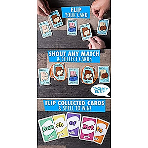 Bunch of Butts Card Game- Fast Paced, Funny Family Game, Easy to Learn, Portable &Travel Friendly for Any Occasion, Includes Card Holder & 71 Cards, 2 to 8 Players, 10 to 15 Min Play Time, Ages 7+