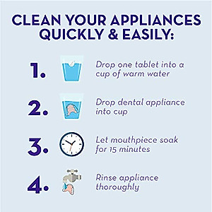 Retainer Brite Tablets for Cleaner Retainers and Dental Appliances - 120 Count