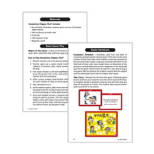 Super Duper Publications | Vocabulary Chipper Chat® Magnetic Game | Educational Learning Resource for Children | Magnetic Wand, Chips, and Game Boards |