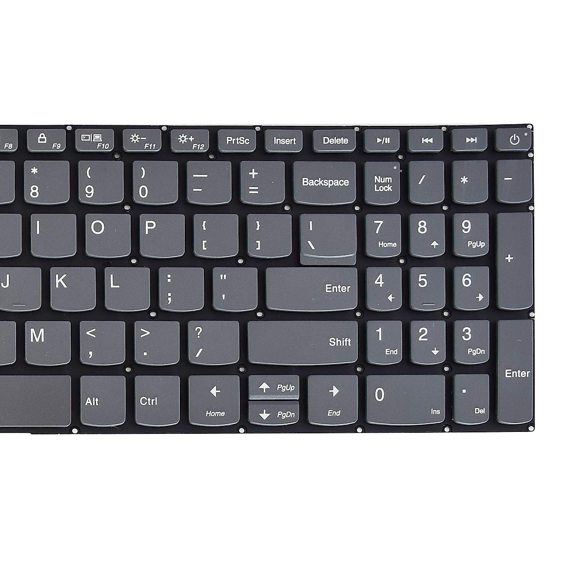 SUNMALL Replacement Keyboard Compatible with Lenovo V145-15AST V320-17isk V320-17ikb.IdeaPad 130-15AST 320-15ABR 320-15AST 320-15IAP 320-17AST 320-17ISK 330-15AST US Layout Grey No Frame