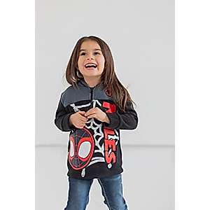 Marvel Spider-Man Spidey and His Amazing Friends Toddler Boys Fleece Hoodie Miles Morales 4T