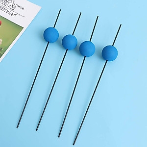 NUOBESTY Landing Training Gear Landing Training Kit RC Helicopter Sponge Balls for RC Helicopter (Blue)