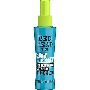 Bed Head by TIGI Salty Not SorryTM Texturizing Salt Spray for Natural Undone Hairstyles 100ml (Pack of 3)