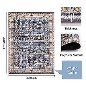 Anidaroel Office Chair Mat for Hardwood and Tile Floor, 35"X47" Computer Chair Mat for Rolling Chair, Desk Chair Mats, Low-Pile Carpet, Anti-Slip Floor Protector Rug