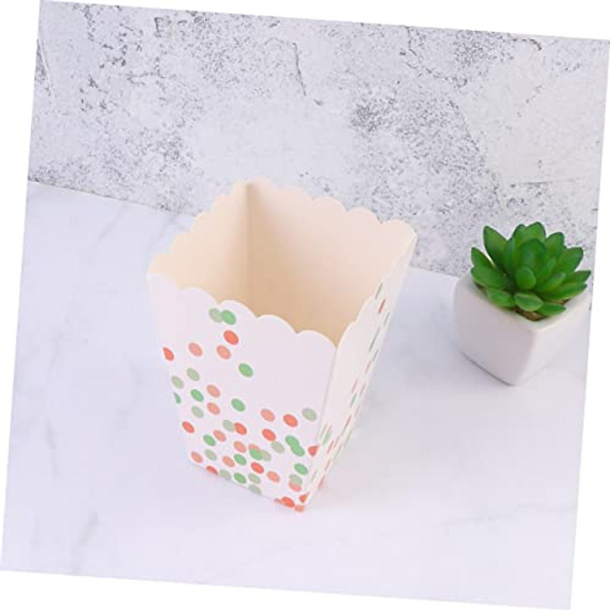 jojofuny 24pcs Popcorn Boxes Wedding Confetti Wedding Party Supplies Party Treat Boxes Candy Box Popcorn Treat Box Party Popcorn Boxes Set up Snack Box Chicken Popcorn Box Dessert