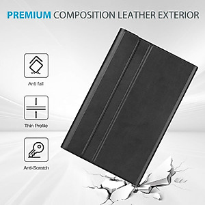 ProCase Galaxy Tab S8 / Tab S7 11 inch Keyboard Case SM-X700 X706 SM-T870 T875 T878, Slim Lightweight Protective Cover with Magnetically Detachable Wireless Keyboard -Black