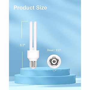 Shootingstar BL-2U E27 15W Bug Zapper Replacement Light Bulb Compatible with HOMESUIT, Keuomy, YISSVIC, Yluces, POWIFY and Other Models 15W Bug Zapper, 4 Pack