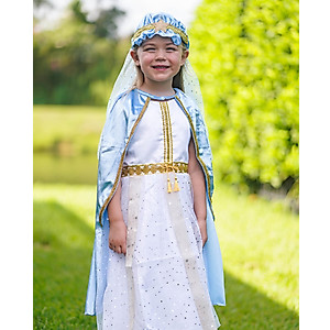 ReliBeauty Kids Virgin Mary Costume for Girls with Cape and Headpiece,120