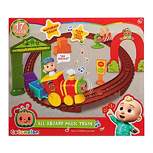 CoComelon All Aboard Music Train, Toy Figures & Playsets, Officially Licensed Kids Toys for Ages 18 Month by Just Play