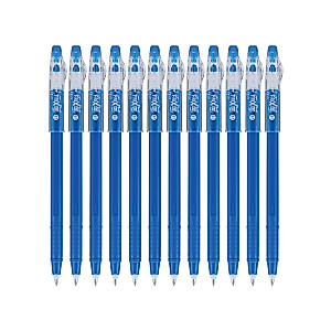 Pilot, FriXion ColorSticks Erasable Gel Ink Pens, Fine Point 0.7 mm, Pack of 12, Blue