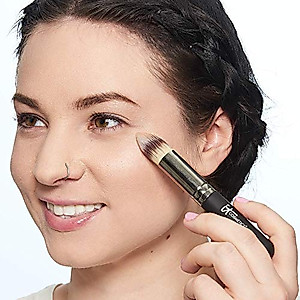 IT Cosmetics Heavenly Luxe Pointed Precision Complexion Brush #11 - Luxurious, Controlled Application - For Cream & Powder Makeup - Soft, Pro-Hygienic Bristles