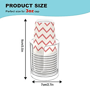 Small Bathroom Cup Dispenser for 3-4 oz Cups Pack of 1(No Cups Included)