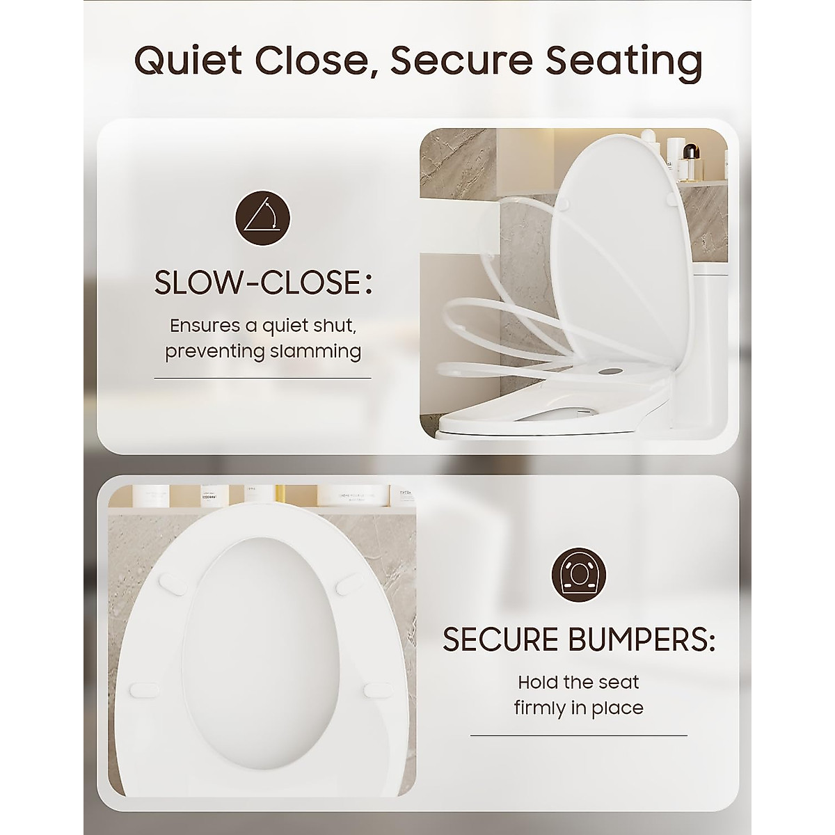 Electronic Elongated Bidet Toilet Seat: GREENEVER Smart Bidet Warm Water Rear and Front Wash Warm Air Dryer & LED Light, Multiple Spray Modes Wireless Remote Seat Sensor, Bidet Attachment for Toilet