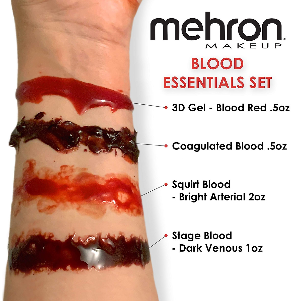 Mehron Makeup Fake Blood Essentials Set