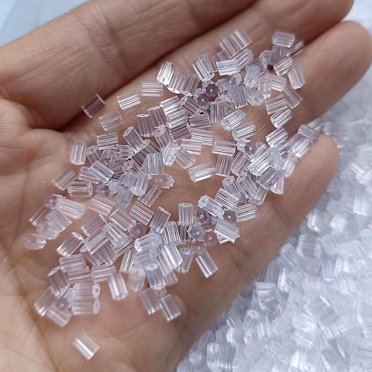 Kerryjewl Silicone Earring Backs,100pcs Soft Clear Plastic Earring Backs Replacement Earrings Hoops,Rubber Earring Backs for Studs