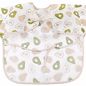 6-42 Months Toddler Baby Sleeved Bibs Waterproof Eating and Painting Smock. JNINTH