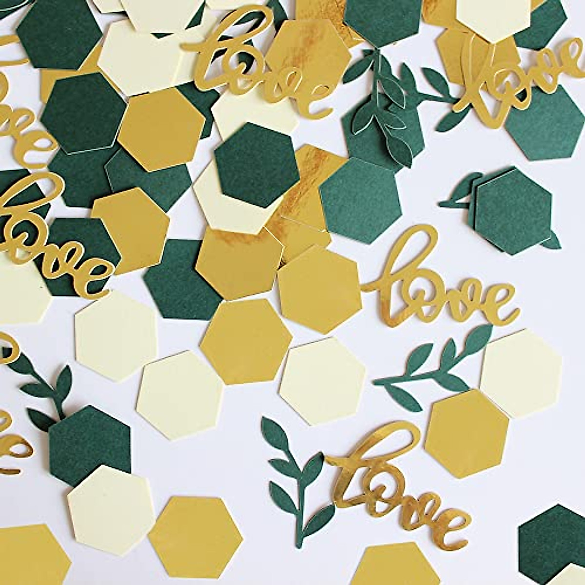 Greenery Wedding Table Confetti,Boho Love Theme Party Confetti,Sage Leaf Engagement Party Table Scatter,Bachelorette Bridal Shower Party Decorations Supplies