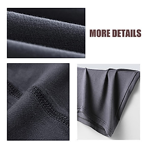 Ouruikia Men's Underwear Boxer Briefs Anti-Chafing Long Leg Mens Boxer Briefs Tagless Boxer Briefs Separate Pouch X-Large Navy/Grey