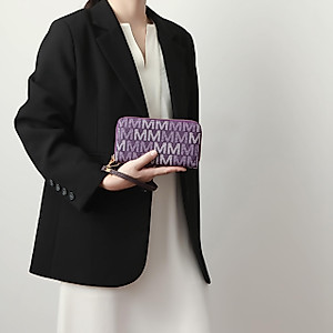 MKF Collection Wristlet Wallet for Women, Small Vegan Leather Credit Card Holder with Zipper Coin Pocket Wallet Purse Handbag By Mia K